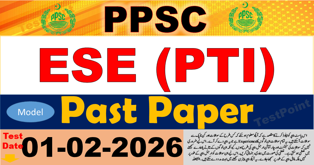 PPSC ESE PTI Solved Past Paper 01-02-2026 pdf