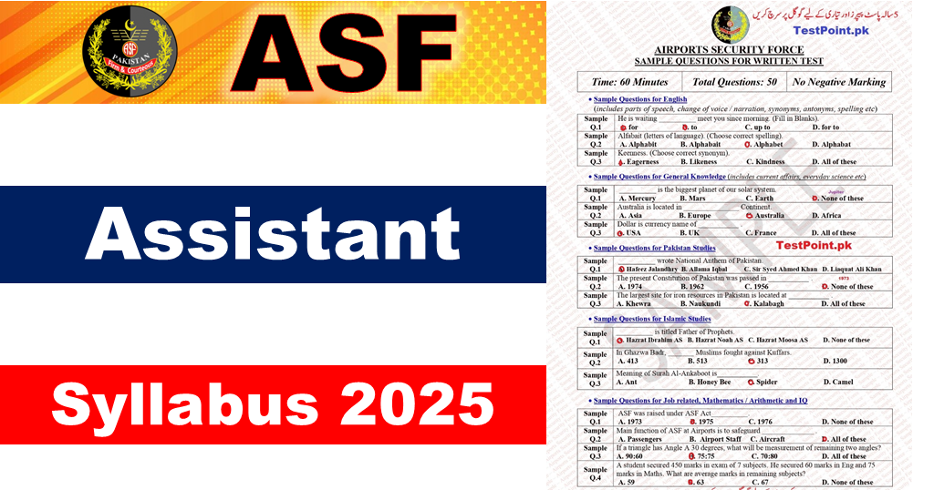 ASF Assistant Syllabus 2025