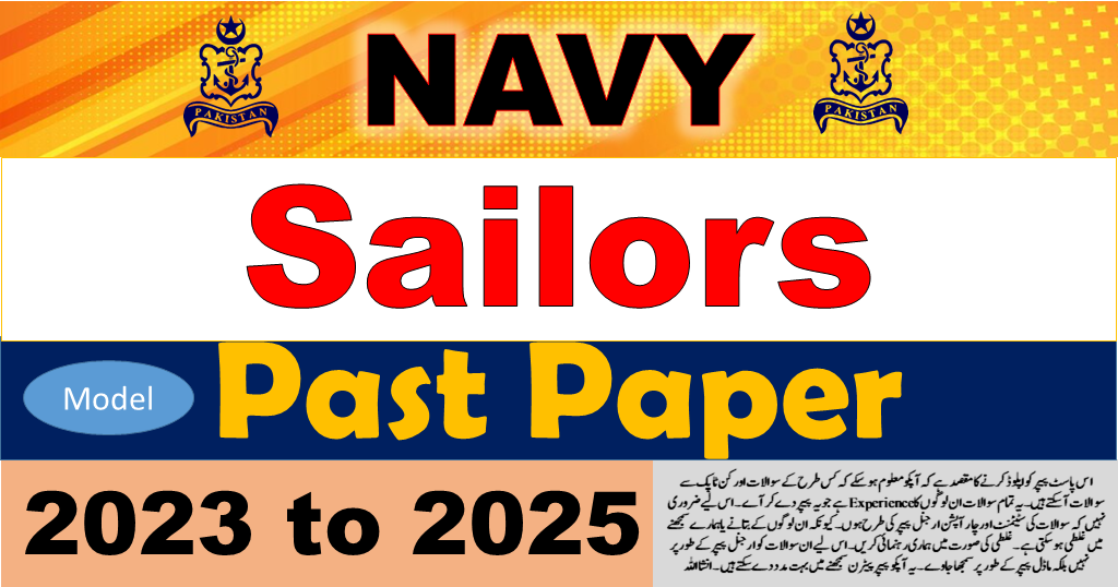NAVY Sailors Past Papers MCQs from 2023 to 2025