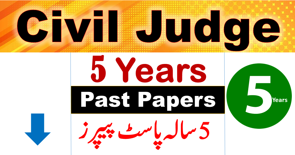 Civil Judge 5 Years Past Papers