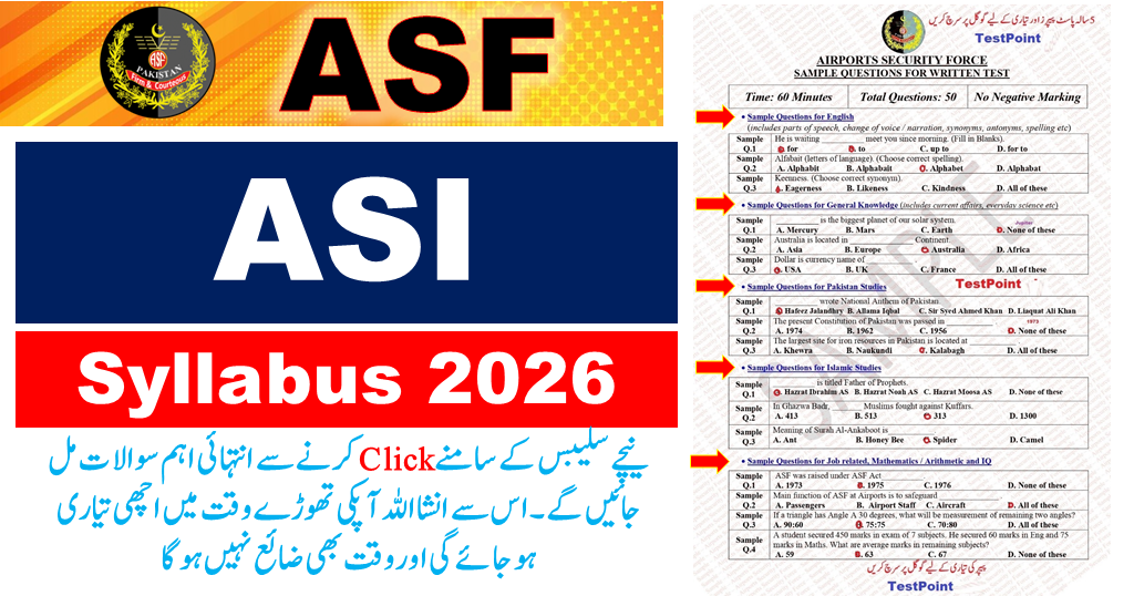 ASF ASI Syllabus 2026 (Official)